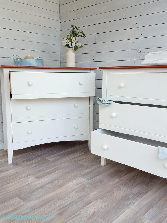 Harmoniser une paire de commodes | L'atelier de Mat